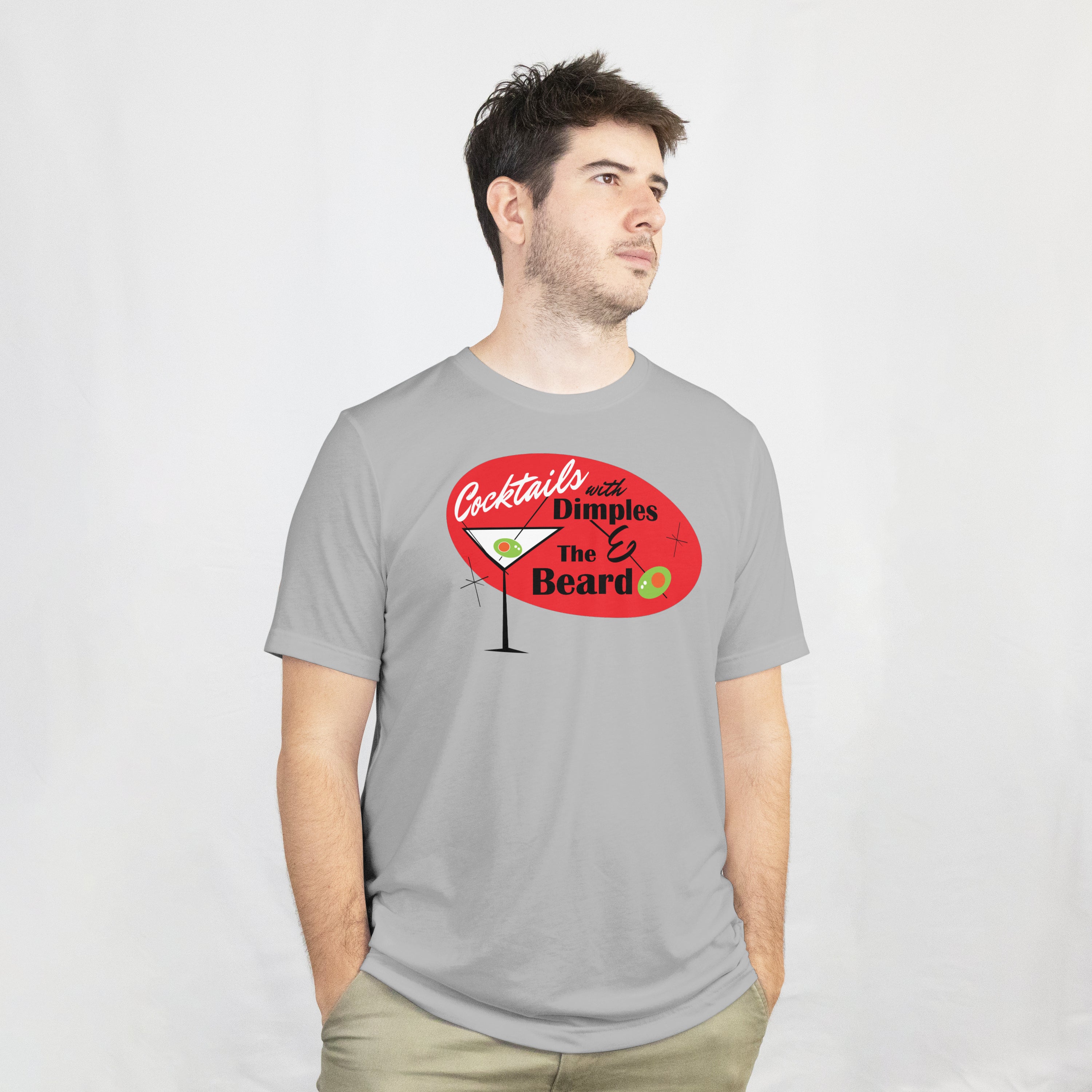 Cocktails with Dimples & the Beard – Front Logo Tee Short Sleeve T-Shi ...